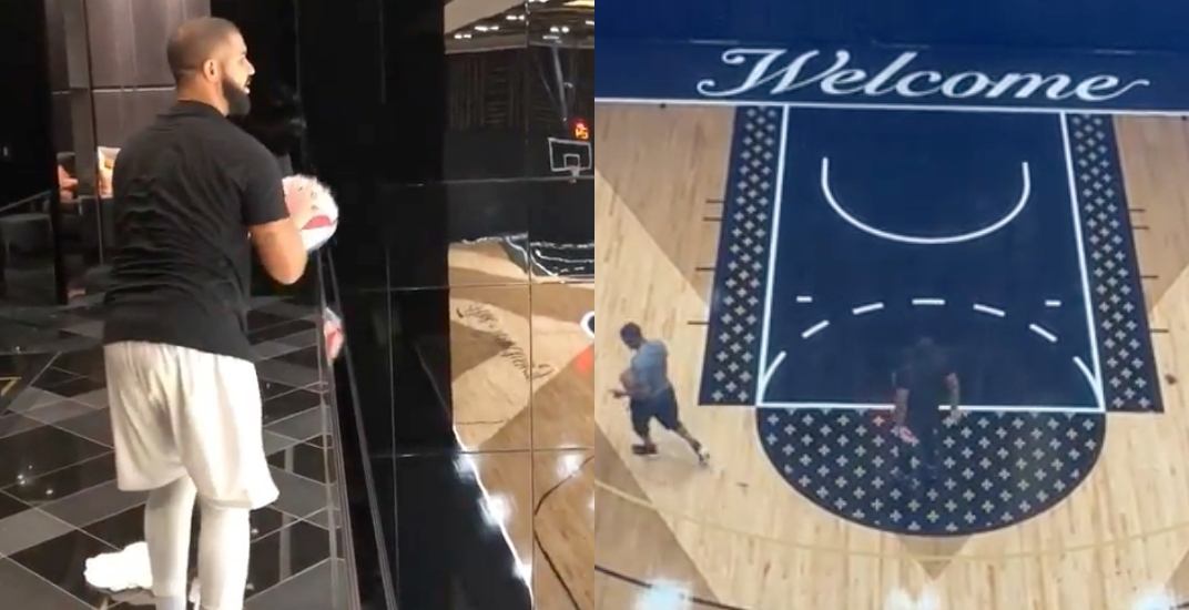 Check Out The Basketball Court At Drake's Crib! | Boombuzz