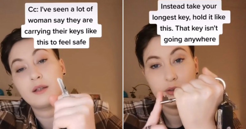 Woman shows why you shouldn’t hold your keys between your fingers for ...