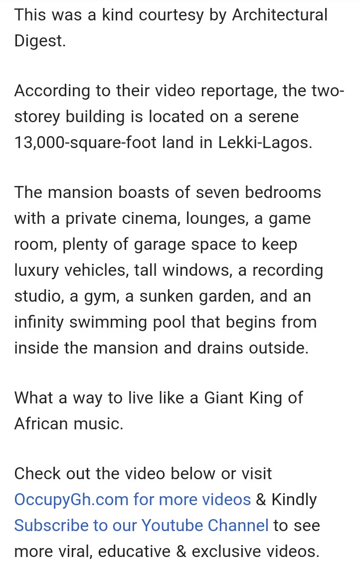 Check Out Burna Boy s 13 000 Square Foot Two Story Mansion In Lagos Boombuzz