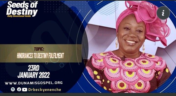SEEDS OF DESTINY –TOPIC: HINDRANCES TO DESTINY FULFILMENT | Boombuzz